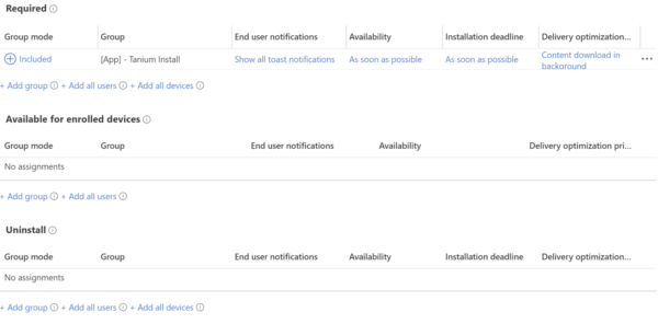 Deploying Tanium Client with Intune / Endpoint Manager - PointWire
